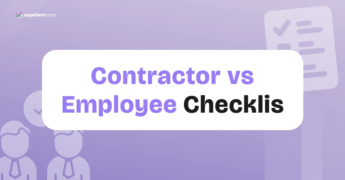 Contractor vs Employee Checklist ( 2026 Guide)