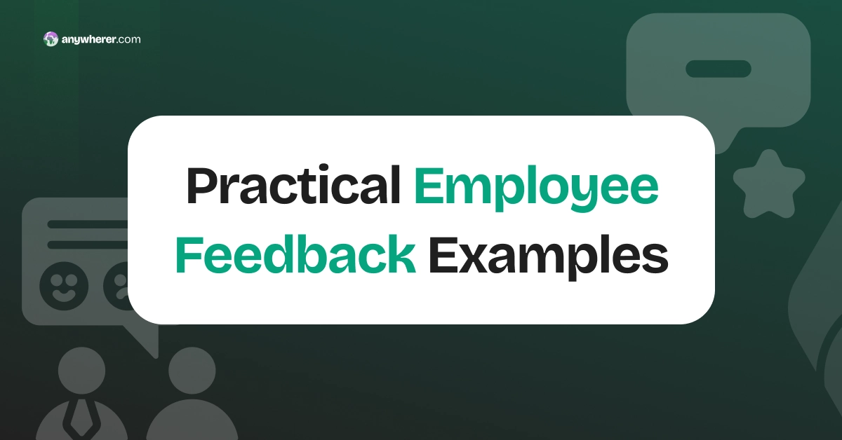 50+ Practical Employee Feedback Examples