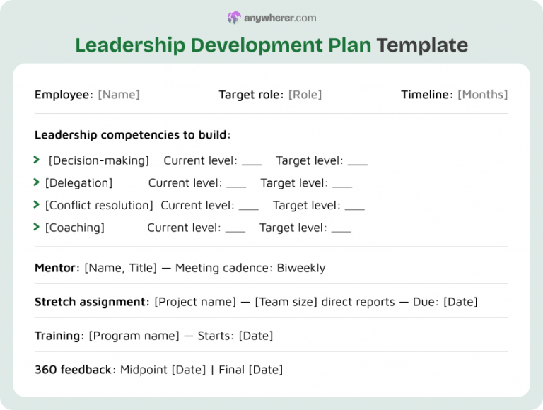 9 Employee Development Plan Template Examples