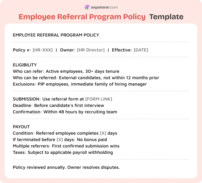 8 Employee Referral Program Template Examples for 2026