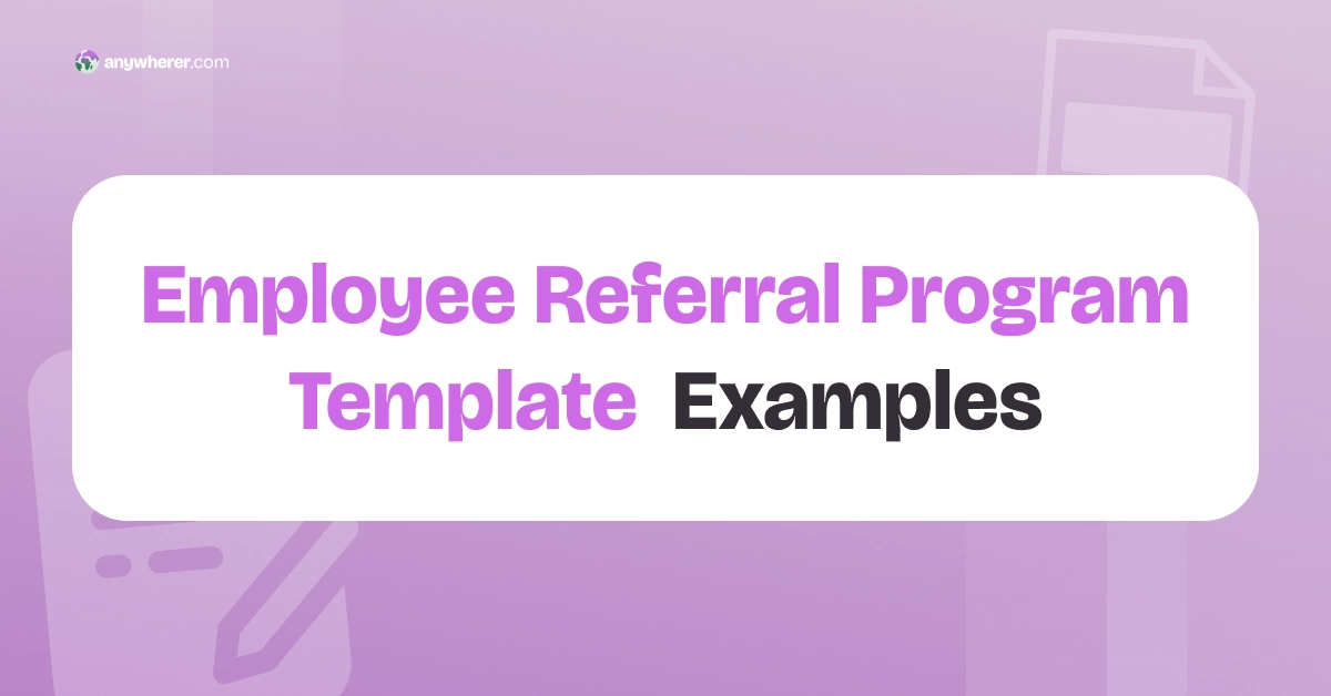 8 Employee Referral Program Template Examples for 2026