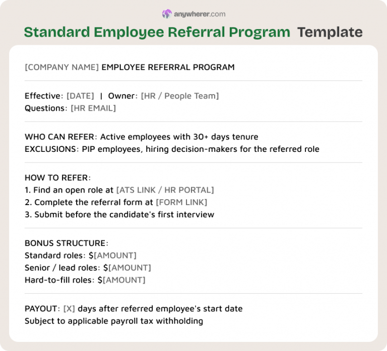 8 Employee Referral Program Template Examples for 2026